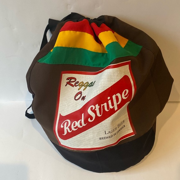 Accessories | Red Stripe Jamaican Large Backpack | Poshmark